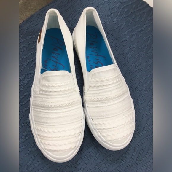 Blowfish | Shoes | New Blowfish White Slip On Loafers Cm | Poshmark